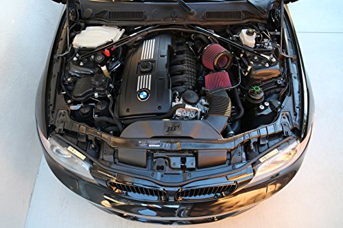BMS Dual Cone Performance Intake compatible with N54 BMW 135 335 535 Z4 (RED FILTERS)