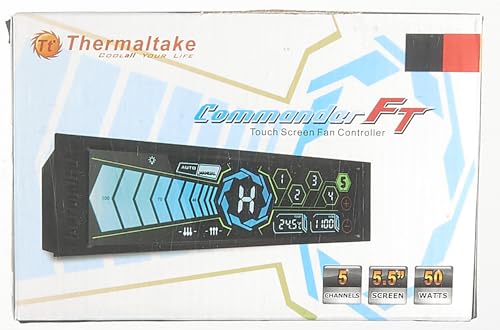 Thermaltake Commander FT Touch Screen 5 Channel Single 5.25" Bay Cooling Fan Controller AC-010-B51NAN-A1