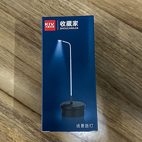 kivcmds Miniature Street Light Model,Diecast Scale Car Display Case Garage Scene Road Landscape Light(Street Light Accessories of Simulation Parking lot)