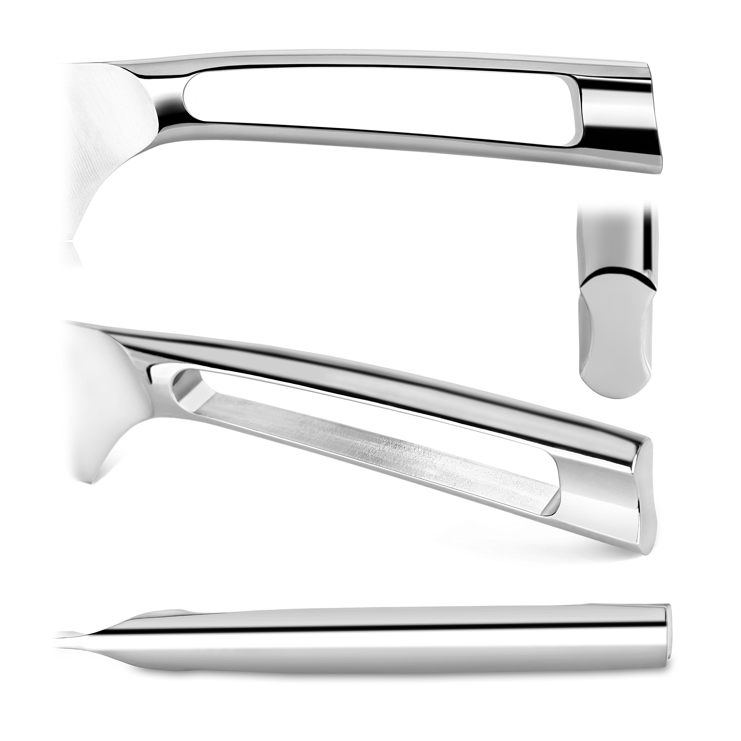 Cangshan N1 Series German Steel Forged Tomato and Cheese Knife, 5" Blade, Silver