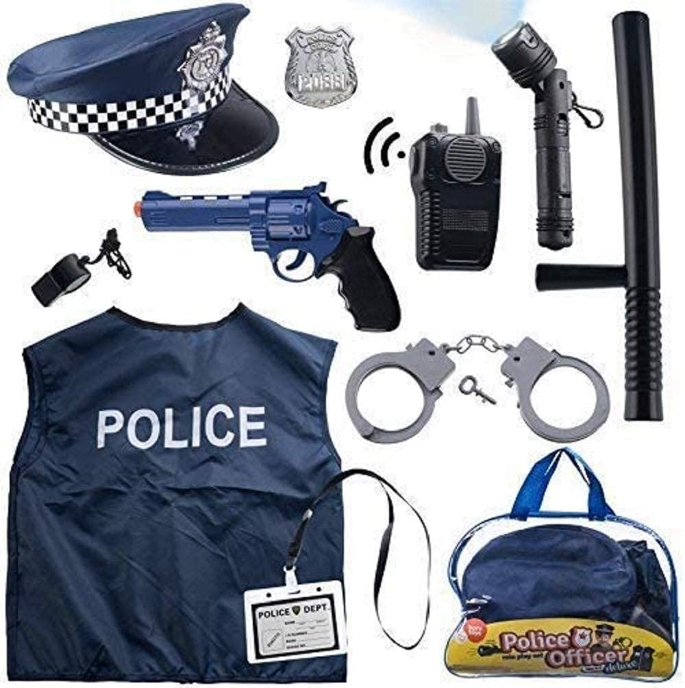Born Toys Police Costume For Kids & Police Toys For Kids Ages 3-7