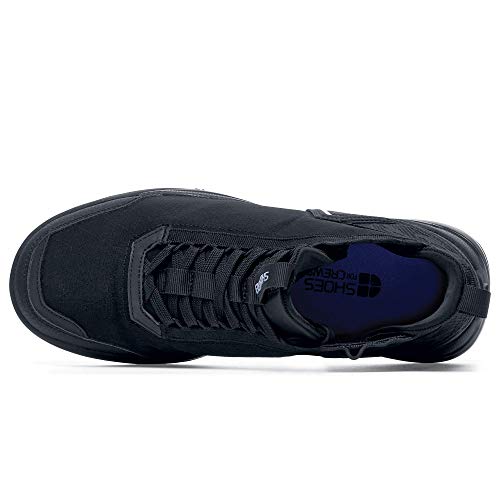 Shoes for Crews Tigon II, Men's, Women's, Unisex Slip Resistant Work Sneakers, Black, Men's 9 (Med) / Women's 10.5 (Med)