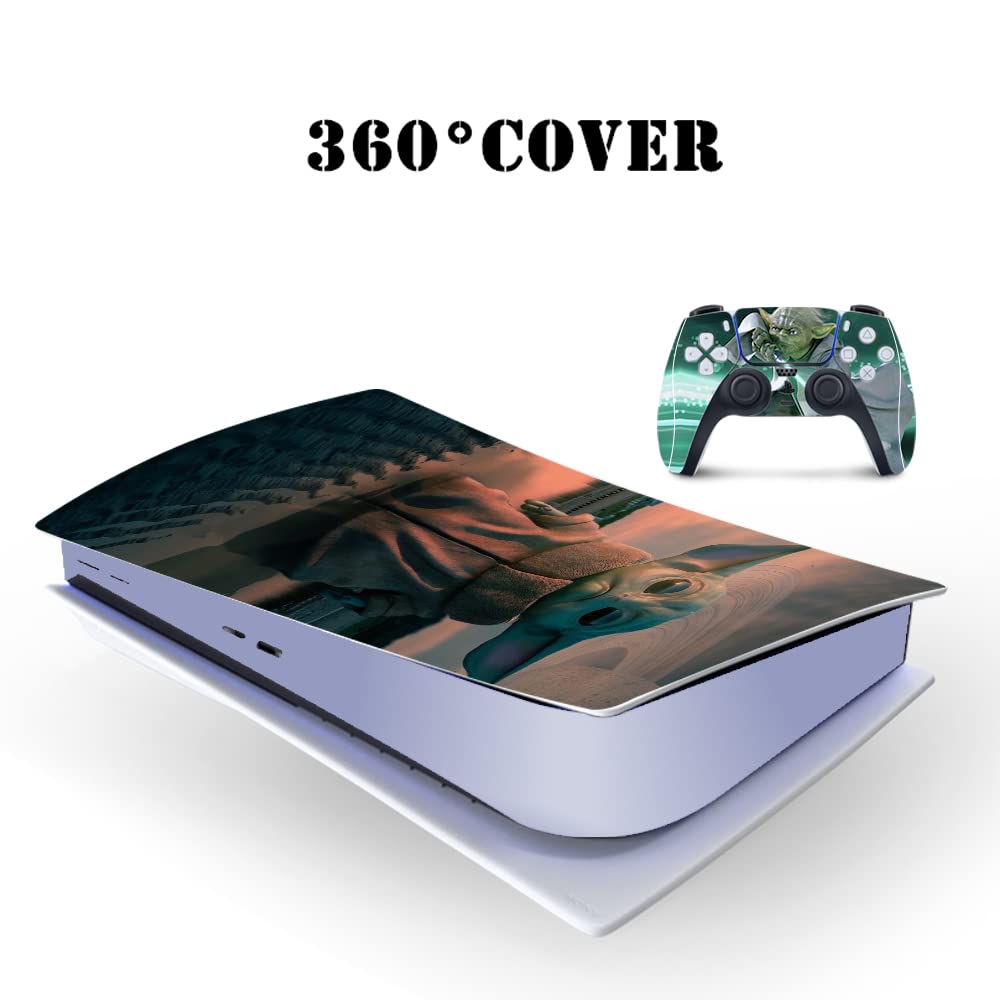 Bopanku Stickers for PS5 Digital Edition Animation Console and Controllers Vinyl Sticker,Scratch Resistant,Bubble-Free,Durable,Compatible with Playstation 5(Digital Edition) A