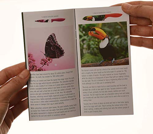 CHEF'S VISION Wildlife Knife Set Bundle With BEHOLD Wall-Mounted Magnetic Holder Silver