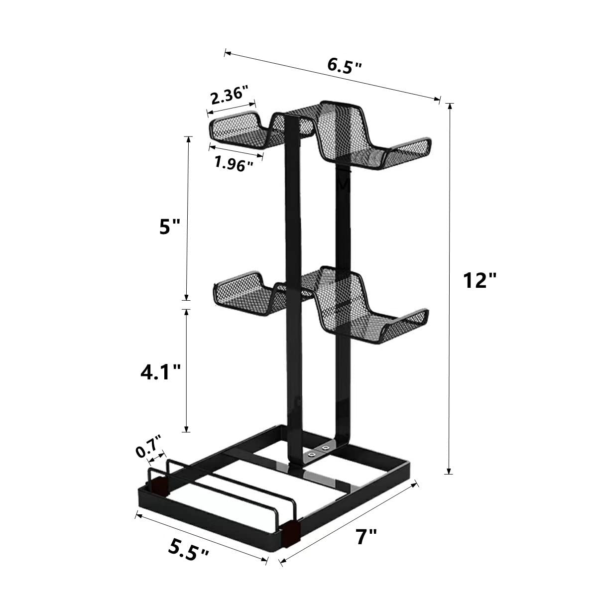 Controller Holder,Game Controller Headphone Hooks,Headset & Controller Organizer for PS5/ PS4/ Xbox Series/One X/S/Nintendo Switch Controller & Headset Stand,Gaming Accessories Display Rack,White