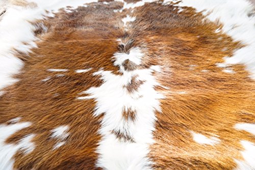 rodeo Cream Caramel Hairy Cowhide Calf Skin Approx 2x3-3x3 ft Small Area Decoration/ Coverage