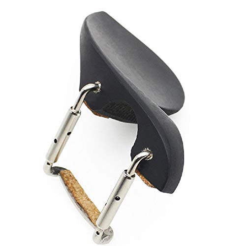Chienti - High Grade Ebony 3/4 4/4 Violin Chin Rest Chinrest Wood with Standard Bracket Black