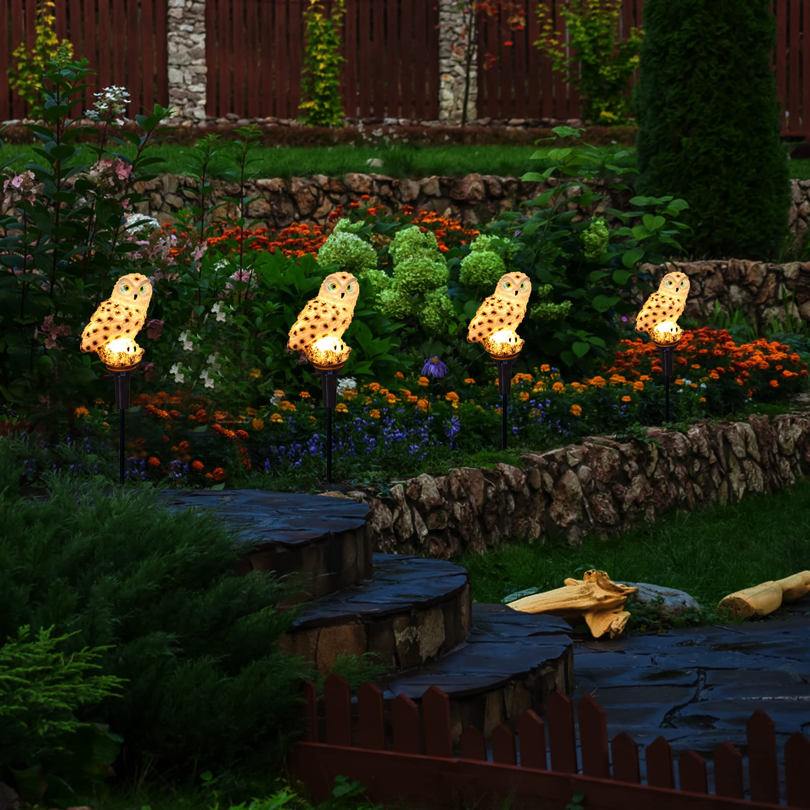 YUEFA Solar Garden Lights Outdoor, Solar neon Lights,2 Pack Solar Pineapple,for Garden Path,Patio Backyard and Outdoor Large Lawn Decoration