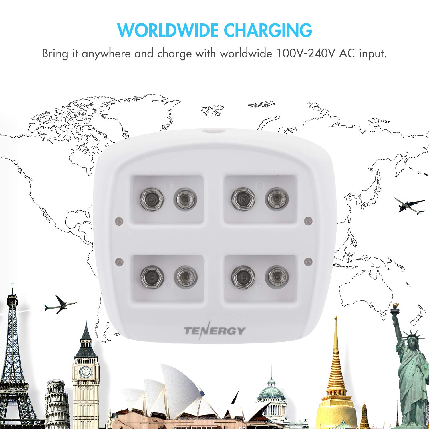 Tenergy Smart 9V 4 Bay Charger TN136