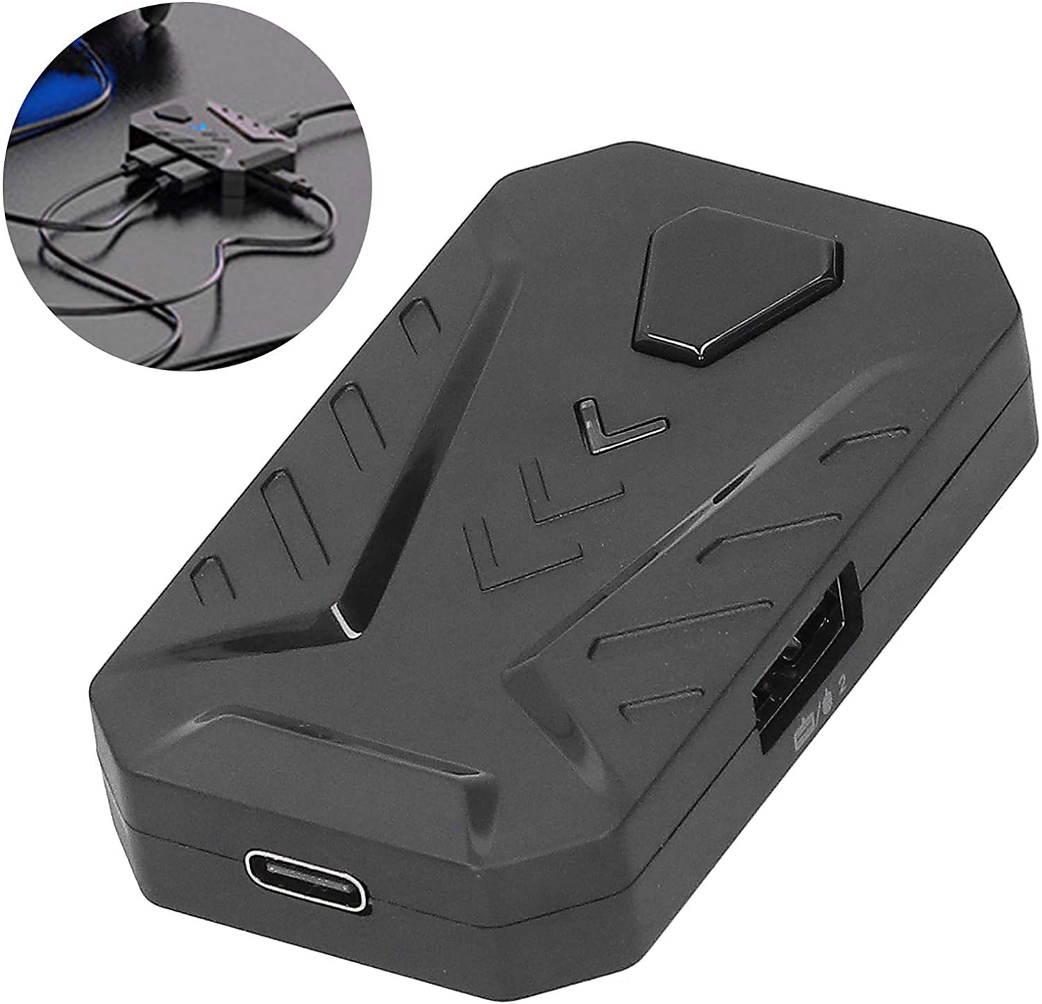 Wedorat Game Console Keyboard and Mouse Adapter, Game Controllers Keyboard and Mouse Converter OTG Adapter, Programmable Zero Delay Keyboard Adapter for PS3/PS4/PS5/Xbox360/Xbox ONE