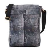 Mona B. Recycled, Upcycled Vintage Canvas Collection with Vegan Leather Trim Keyed-Crossbody