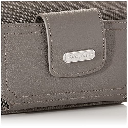 Baggallini womens New Classic Rfid Phone Wallet Crossbody, Sterling Shimmer, One Size US