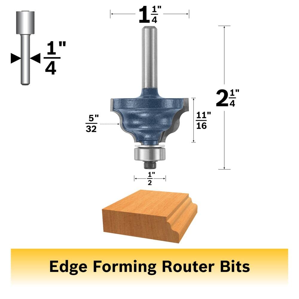 BOSCH 85606M 1-1/4 In. x 11/16 In. Carbide Tipped Wavy Edge Bit
