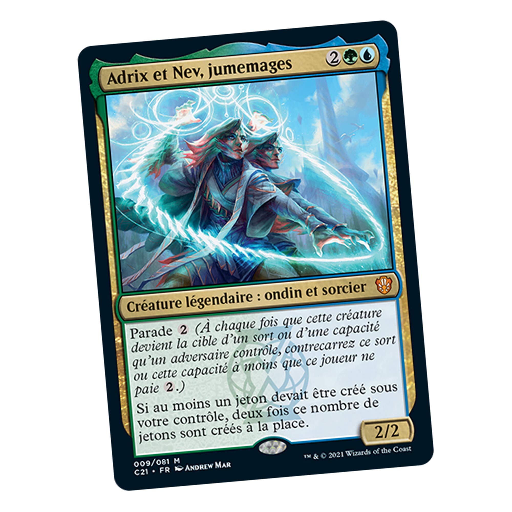 Magic: The Gathering quantique Deck Commander Strixhaven-Quandrix Quantum (Blue-Green)