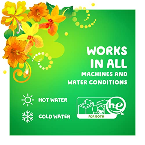 Gain + Aroma Boost Laundry Detergent Liquid Soap, Island Fresh Scent, 107 Loads, 154 Fl Oz, He Compatible