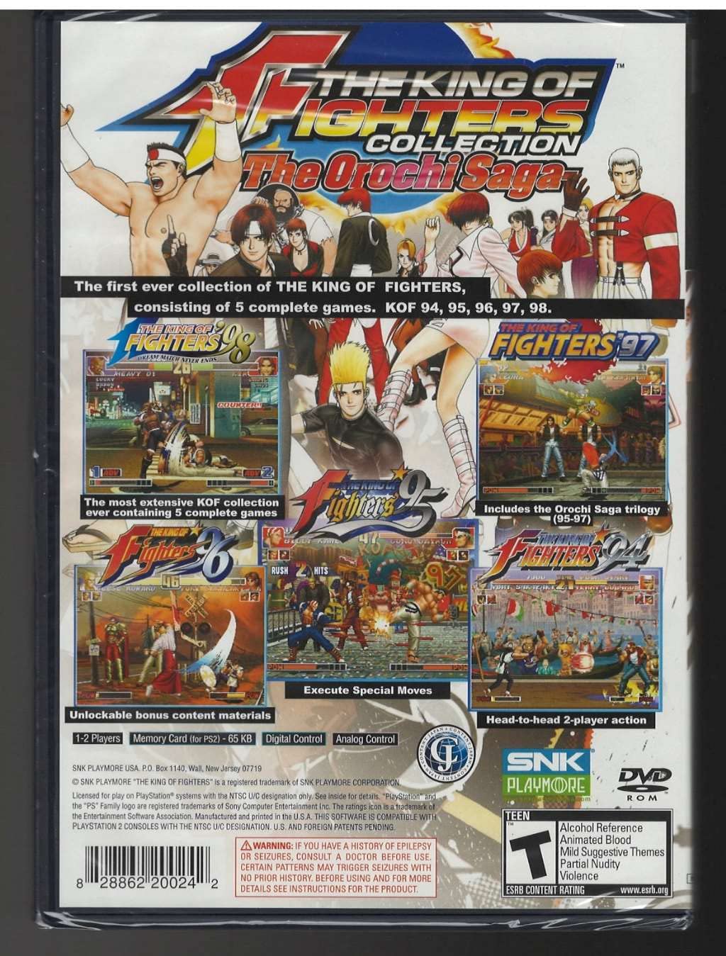 King of Fighters Collection- The Orochi Saga - PlayStation 2