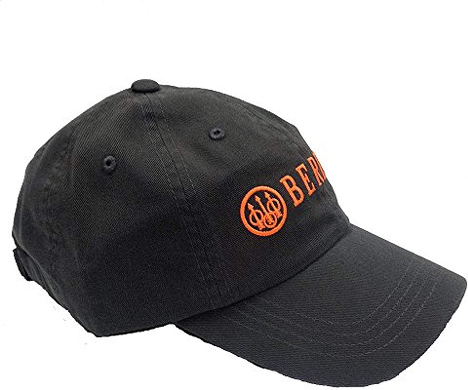 Beretta Men's Cotton Twill Hunting Outdoor Casual Hat with Beretta Trident logo, Grey