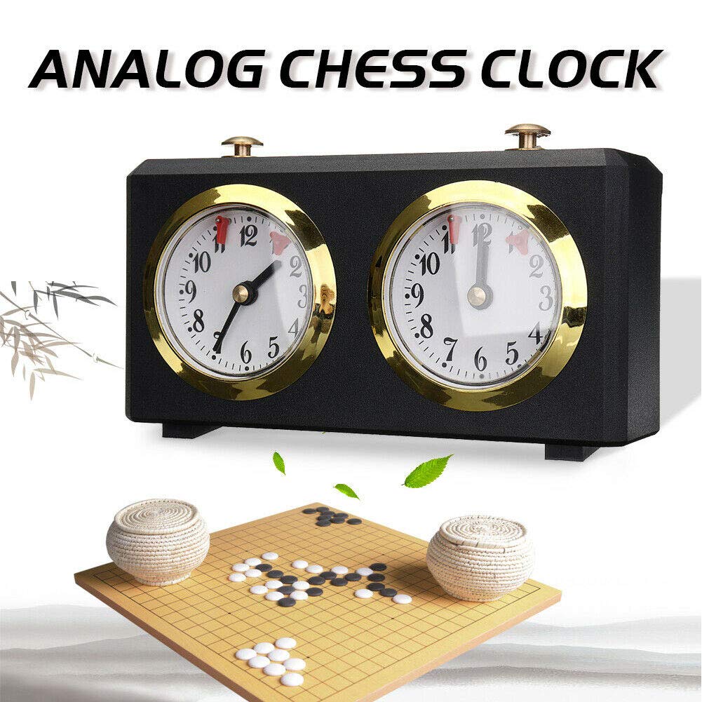 Chess Timer, Professional Chess Clock Game Timer Analogue Clock Chess Timer I-GO Count Up Count Down Timer, International Chess Timer Clock