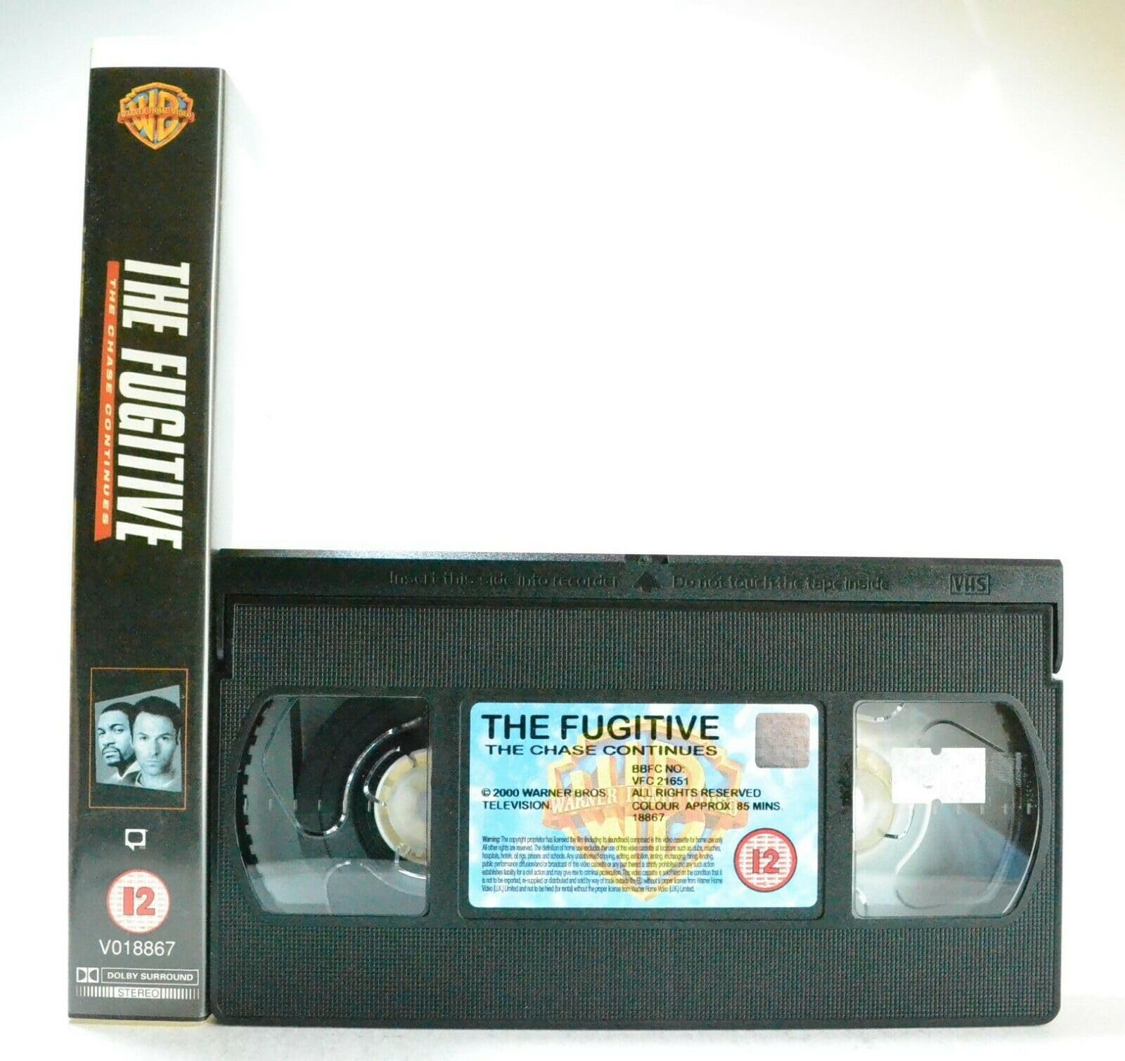 The Fugitive: The Chase Continues - Thriller - Large Box - Ex-Rental - Pal VHS