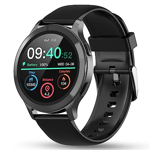 OTOSAGOW Smart Watch Bluetooth Call (Answer/Make Call), 1.45'' Touch Screen IP68 Waterproof Fitness Tracker with 100+ Sports Modes, Smart Watches for Men Women Android and iOS iPhone Compatible, Black