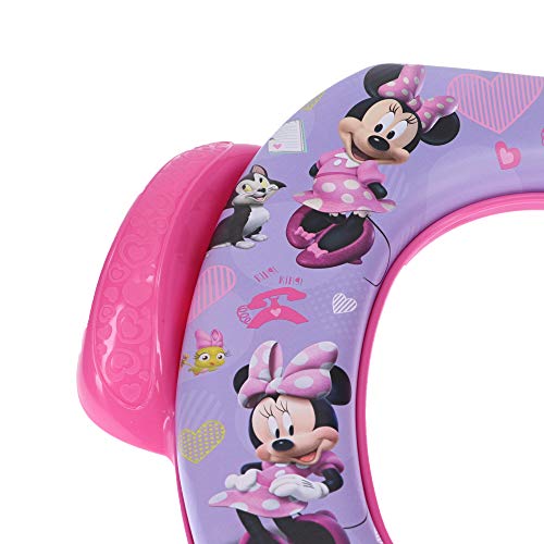 Disney Minnie Mouse "Happy Helpers" Soft Potty Seat and Potty Training Seat - Soft Cushion, Baby Potty Training, Safe, Easy to Clean