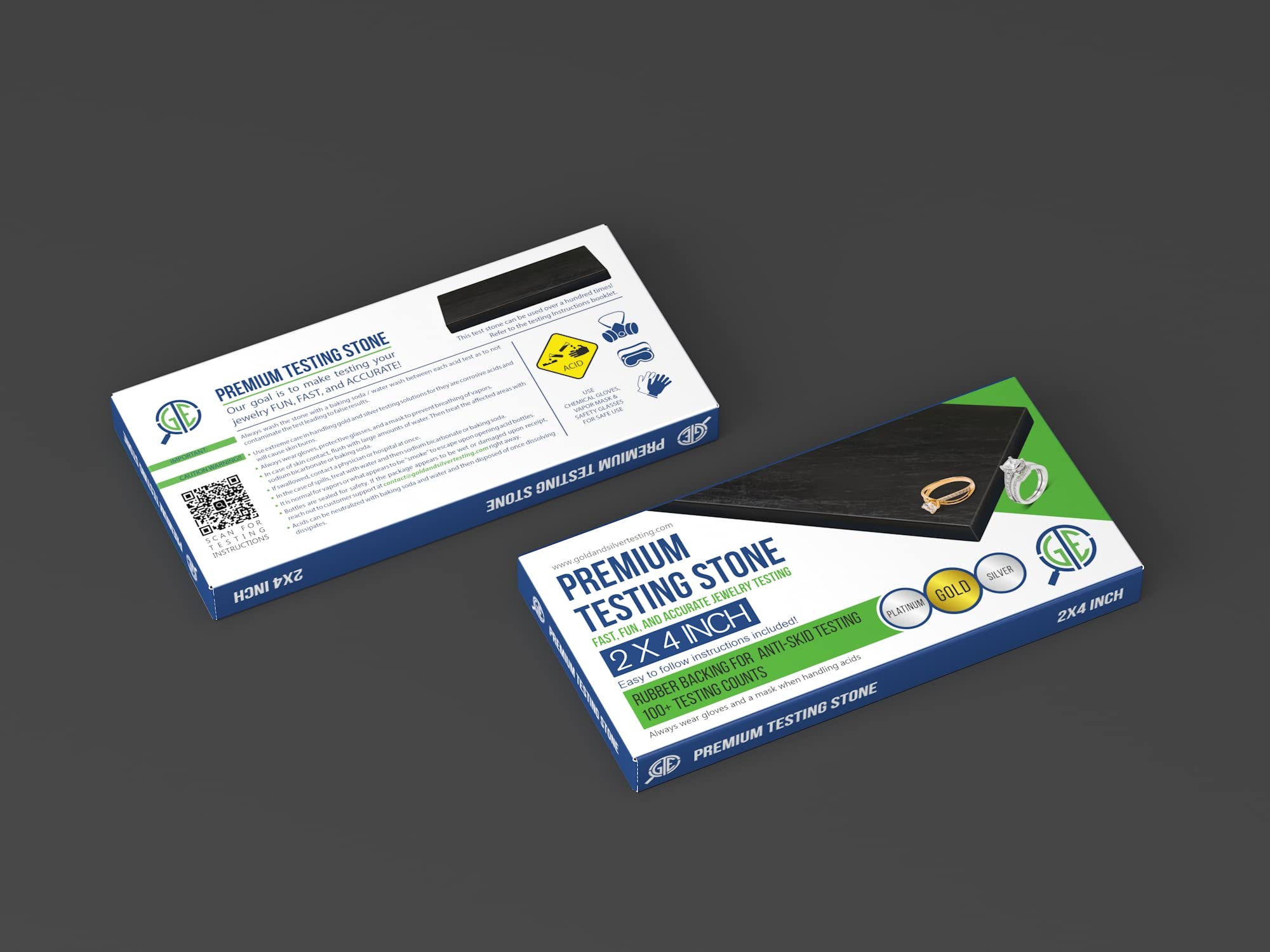 Gold/Silver Test Acid Tester Kit 10k 14k .999 .925 Sterling Testing Stone Detect Precious Metals Oro