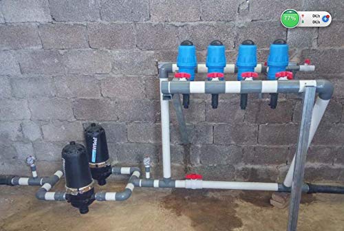 BLUEFARM Flow Dosing Pump-Fertilizer Injector-Water Powered Dispenser Proportioner Hydraulic Chemical Proportioning Liquid Diluent Doser Proportioner for Drip Irrigation Mixer Hose Livestock (0.4~4%)