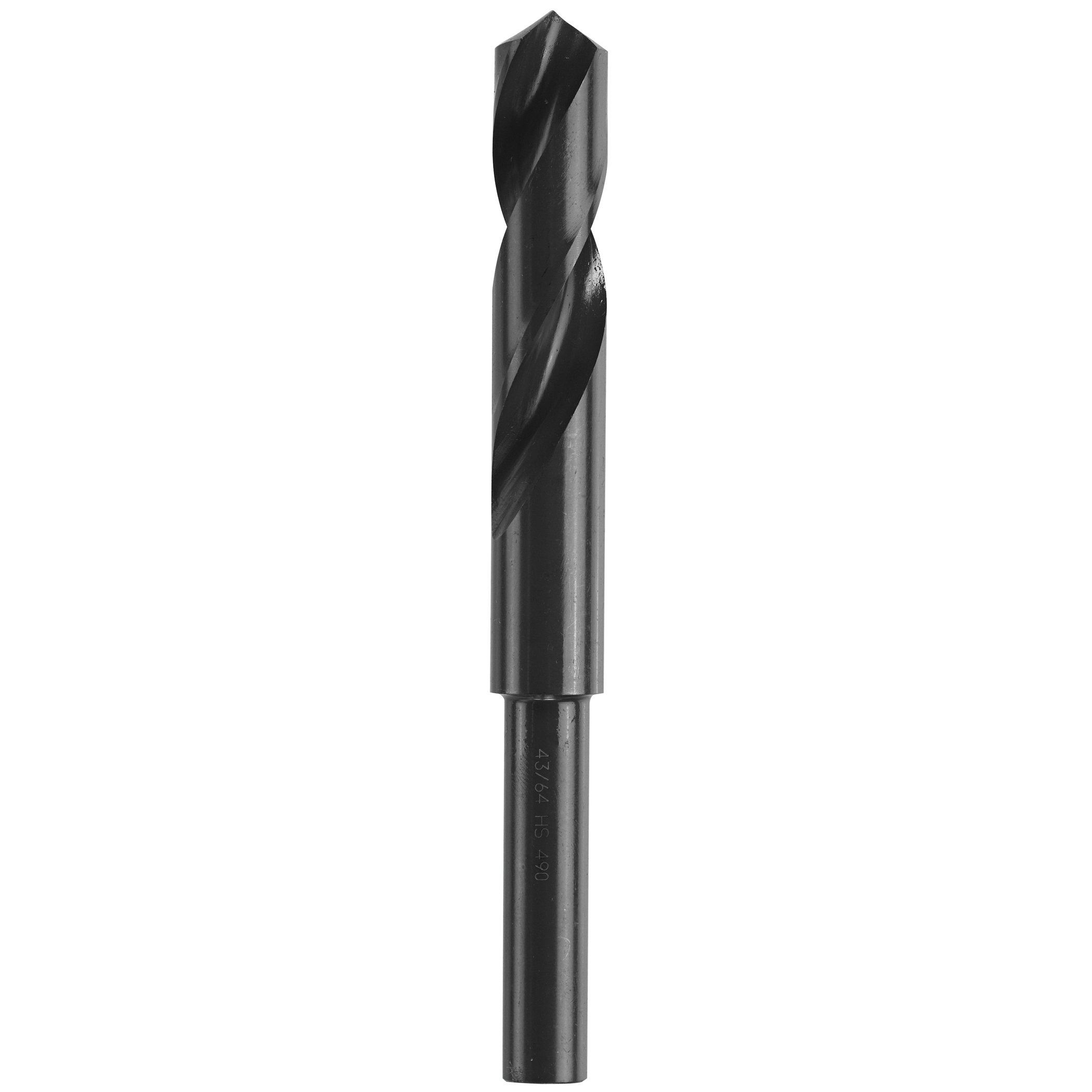 BOSCH BL2169 1-Piece 21/32 In. x 6 In. Fractional Reduced Shank Black Oxide Drill Bit for Applications in Light-Gauge Metal, Wood, Plastic