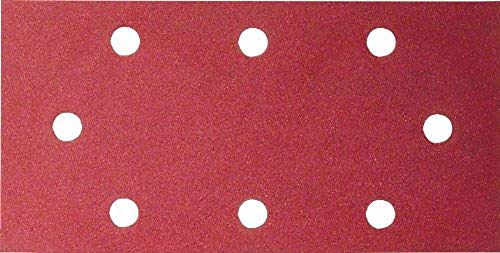 Bosch 2609256A91 Sanding Sheets for Black + Decker Orbital Sanders 93 x 185 cm Number of Holes 8 Grit 180 Pack of 10