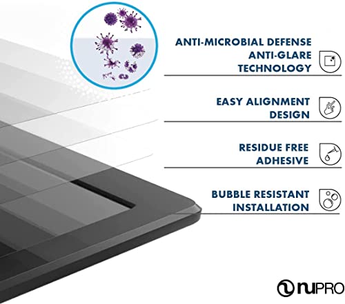NuPro Anti-Glare Screen Protector for Amazon Fire HD 10 and Fire HD 10 Plus tablet (2021 release), 2-pack