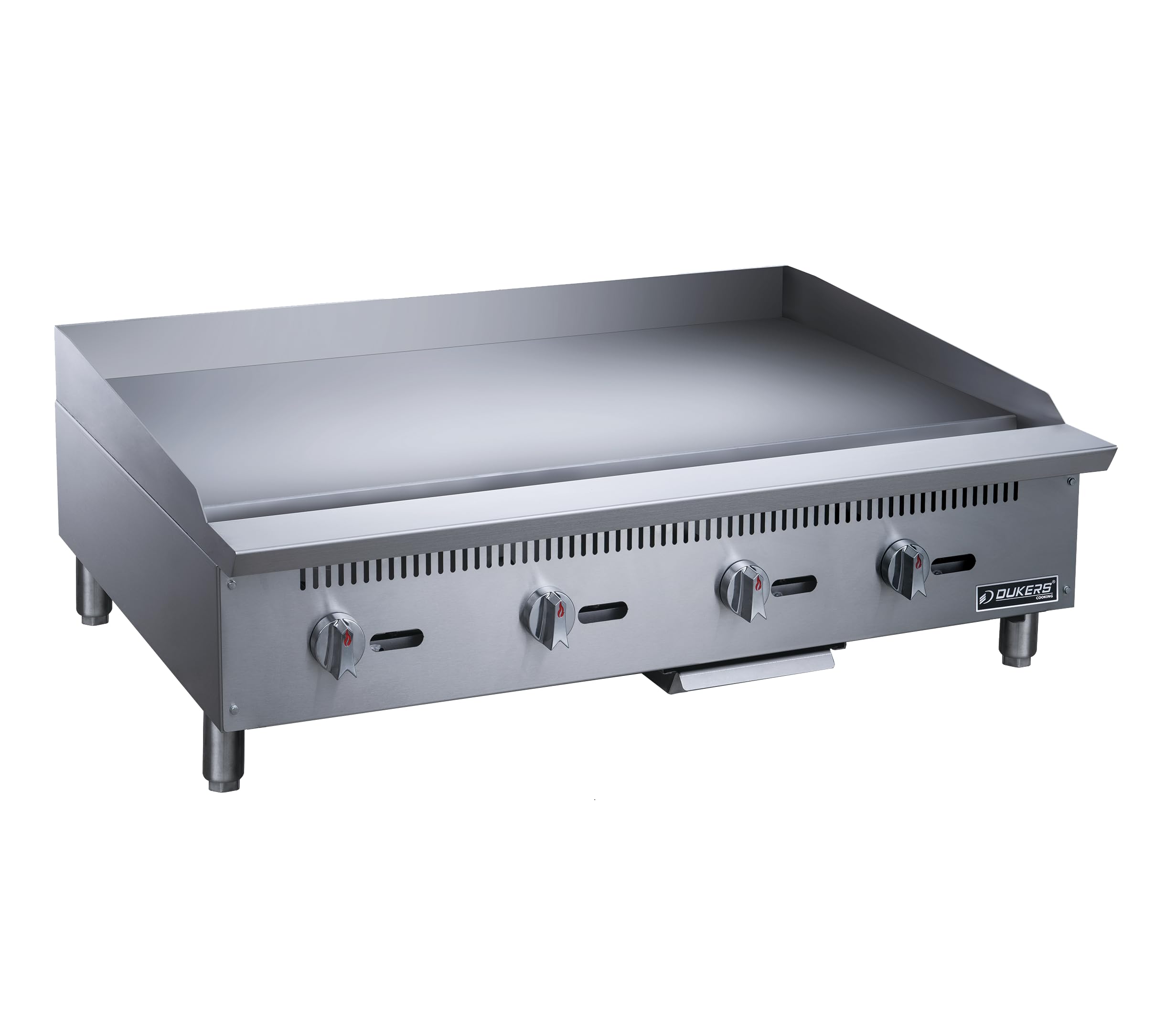 Dukers DCGM48 48 Inch Commercial Gas Griddle with 4 Burners Natural Gas/Liquid Propane