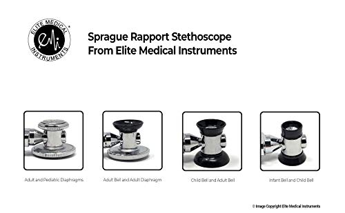 EMI Royal Blue Sprague Rappaport Stethoscope and Aneroid Sphygmomanometer Manual Blood Pressure Set Kit - #330