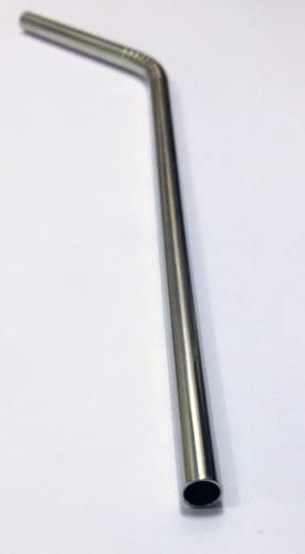 CocoStraw 10 Reusable Straws - Stainless Steel Drinking - Set of 10 + Cleaner - Eco Friendly, SAFE, NON-TOXIC non-plastic- CocoStraw Brand