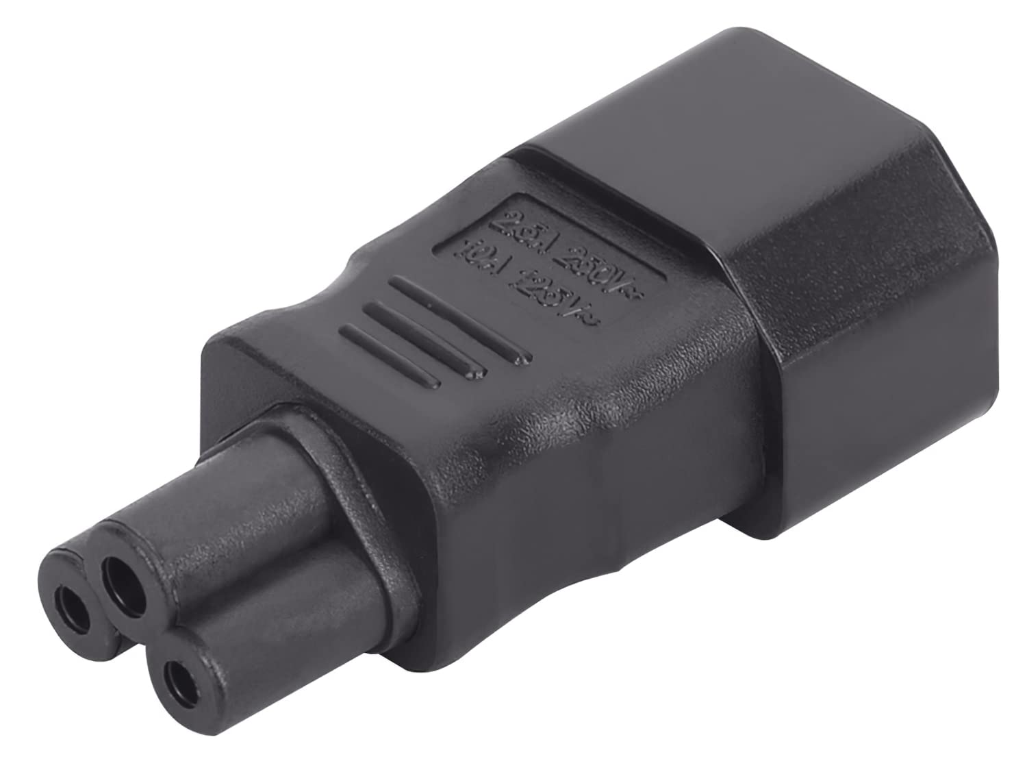 Dracaena 6 Pack IEC 320 Adapter C14 to C5 Adapter 3 Poles IEC Socket Mickey Mouse C5 to C14 Adapter Straight Headed IEC Extender Power Adapter