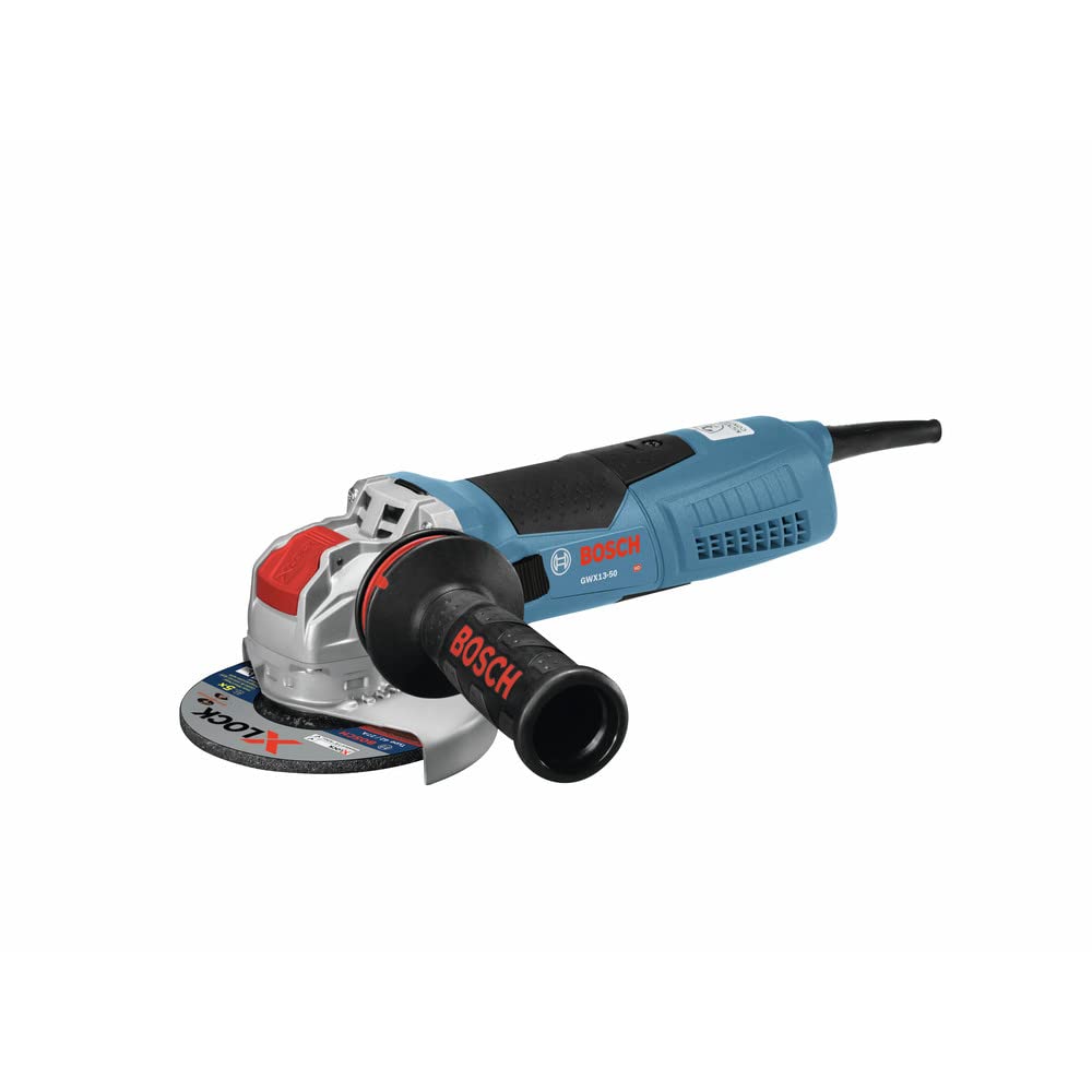 Bosch GWX13-50-RT 120V X-LOCK 5 in. Corded Angle Grinder (Renewed)