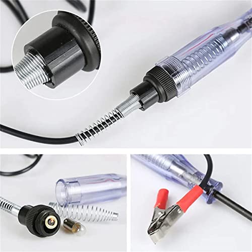 Car Truck Circuit Test Pen, Circuit Tester, 3-70V DC Digital Automotive Test Light, Heavy Duty Light Tester with Voltmeter Spring Wire (RED(3-70V))