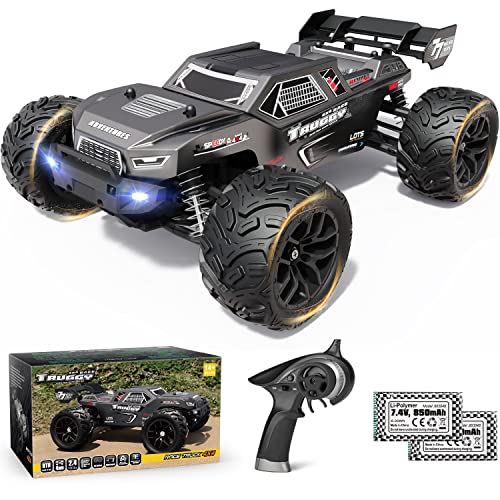 HAIBOXING 1:18 Scale RC Car 18868 36km/h High Speed 4X4 Off-Road Remote Control Truck, Waterproof Electric RC Cars All Terrain Toy Truck for Kid and Adults Two Batteries Supply 40 Mins Playtime