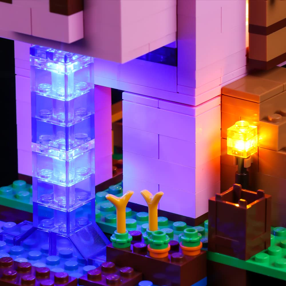 cooldac Lighting Kit for Lego The Pig House, LED Light Compatible with Pig House Lego 21170 (Lights Only, No Models)