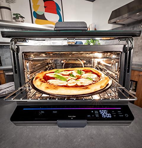 GE Profile Smart Oven with No Preheat ӏ 11-in-1 Countertop Oven ӏ Large-Capacity Countertop Oven ӏ Black