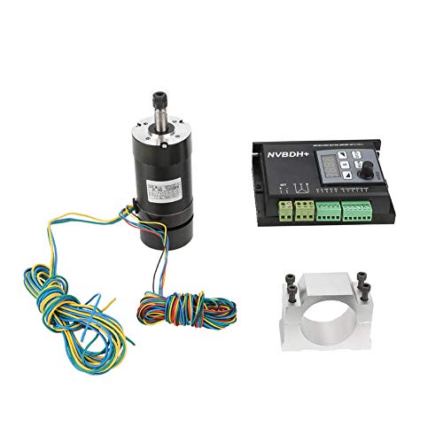 DC Brushless Spindle Motors, 3 Regulation Modes Motor Driver Hall Kit 48V Power Input Cooling Shell for Engraving Machine