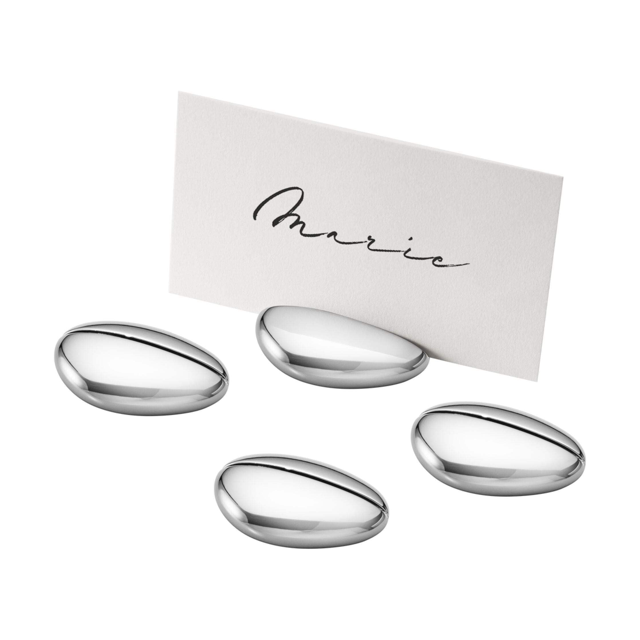 Georg Jensen Sky Table Card Hold Inc 24 Cards Chrome, Silver, One Size