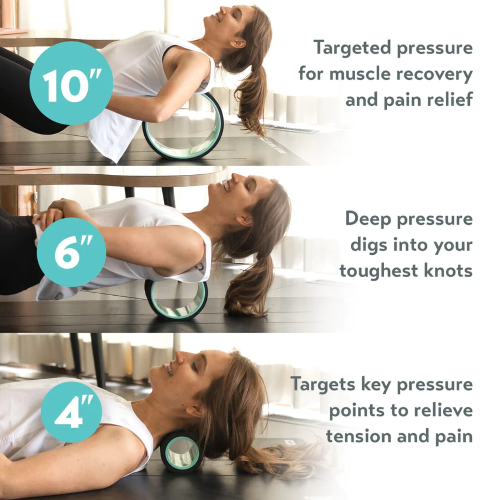Chirp Wheel+ Foam Roller and Cloud Peanut Mobility Ball - for Pain Relief, Physical Therapy, & Deep Tissue Massage
