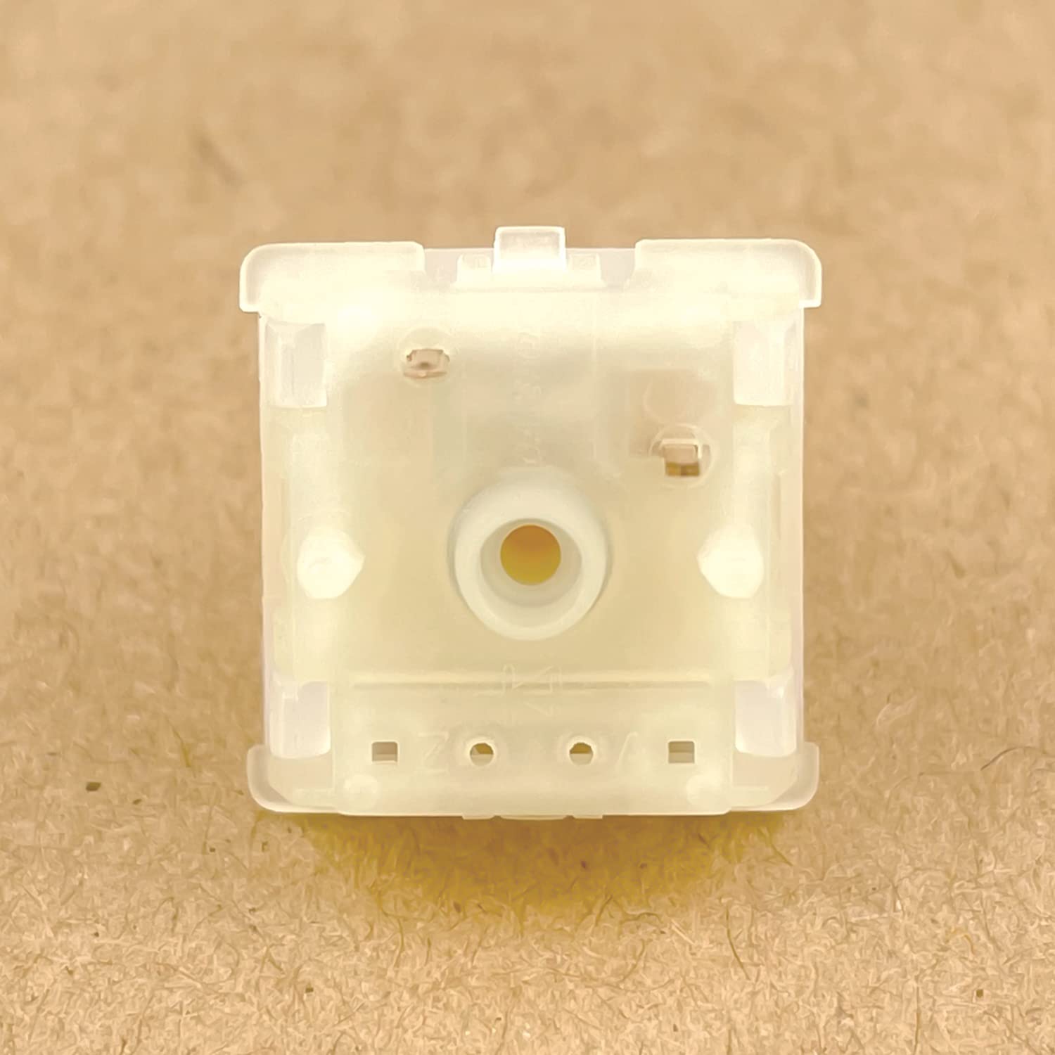 DRAOZA Gateron Cap Milky Yellow Pro V2 Pre Lubed SMD RGB LED Compatible MX Mechanical Gaming Keyboard(108pcs Yellow)