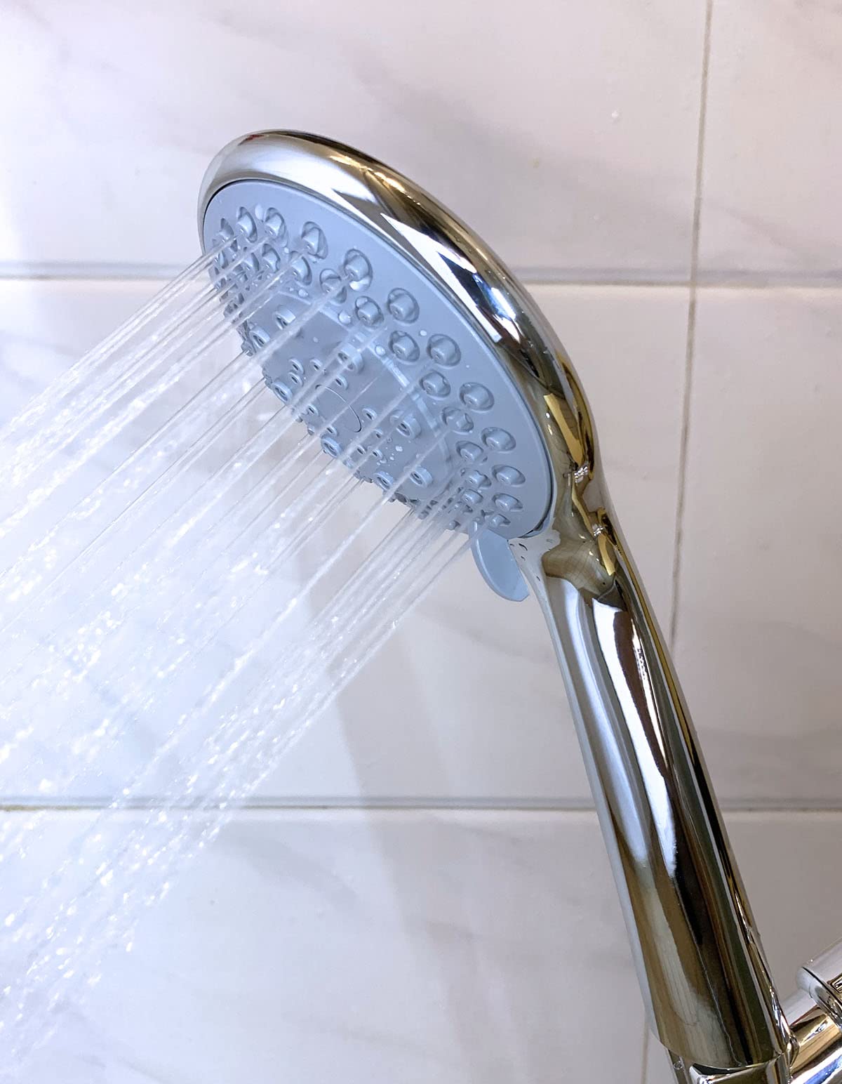 Detachable Handheld Shower Head with Hose - High pressure 5 Functions Showerheads Hand Held Shower Heads,Extra Long 4.7 ft. Stainless Steel Hose and Holder.