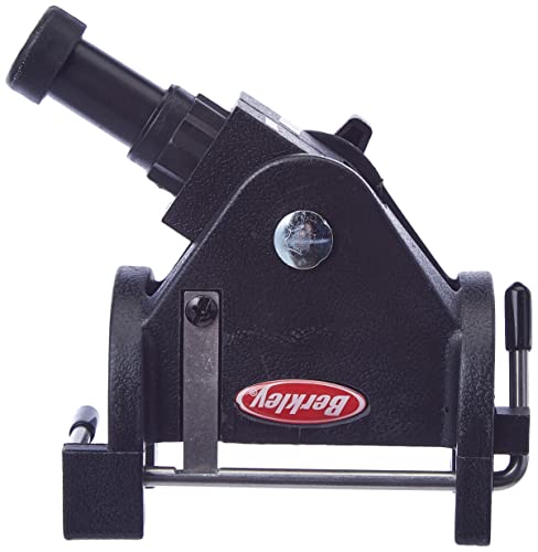 Berkley Quick-Set Boat Rod Holder, Sturdy Polypropylene Construction, Mountable with Locking Mechanism, Fits Easily on the Side or Top of the Gunwale or Other Boat Railings Black