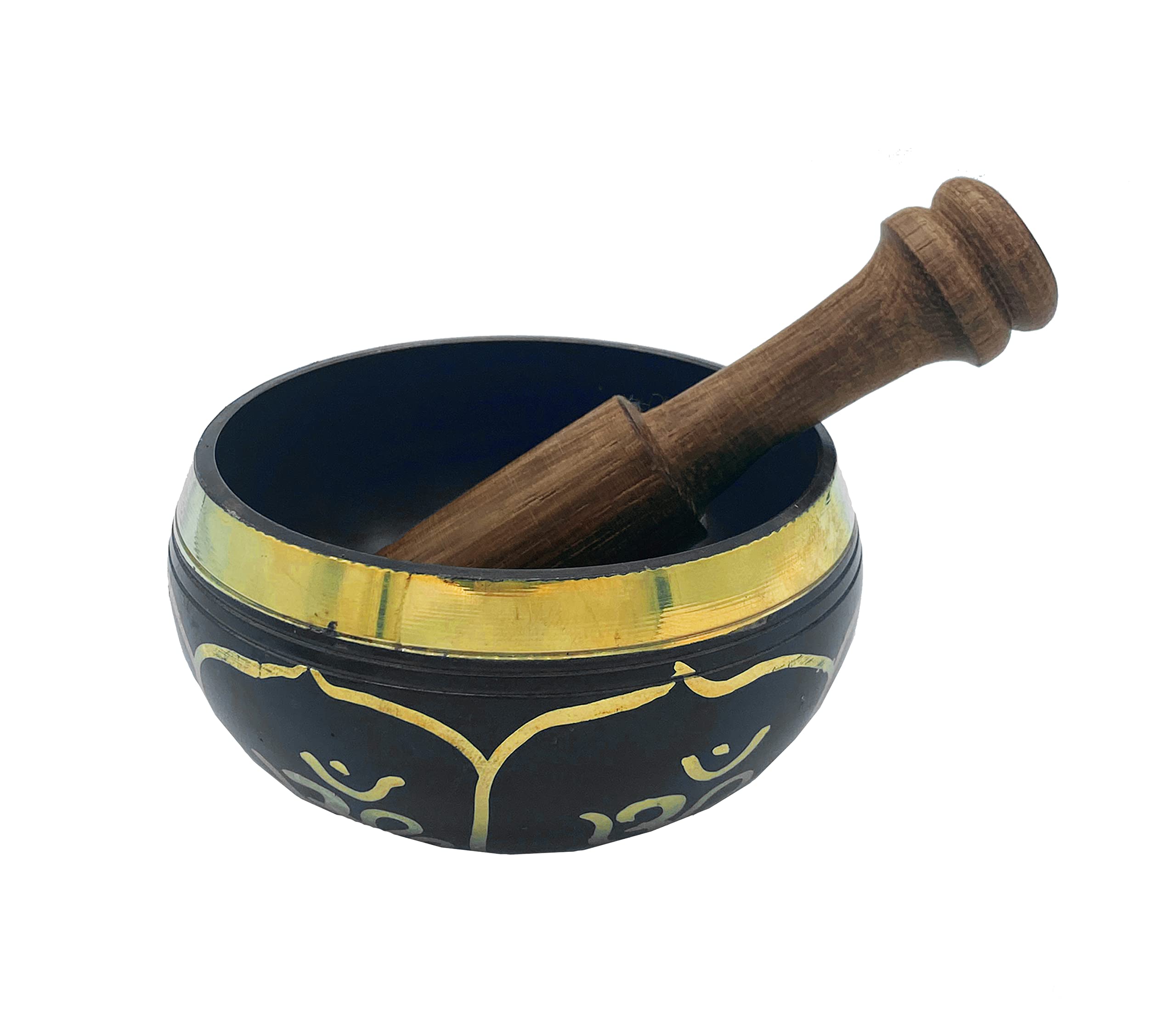Mandala Crafts Tibetan Singing Bowl Set β Nepal Sound Bowl for Healing β Meditation Bowl Tibetan Sing Bowl for Mindfulness Yoga Meditation Decor (4 Inches, Silver)