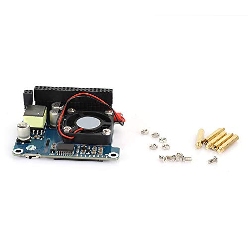 Cooling Fan Expansion Module, 128×32 Resolution White Real Time Onboard PCF8574 Expansion Board Cooling Module for Raspberry Pi