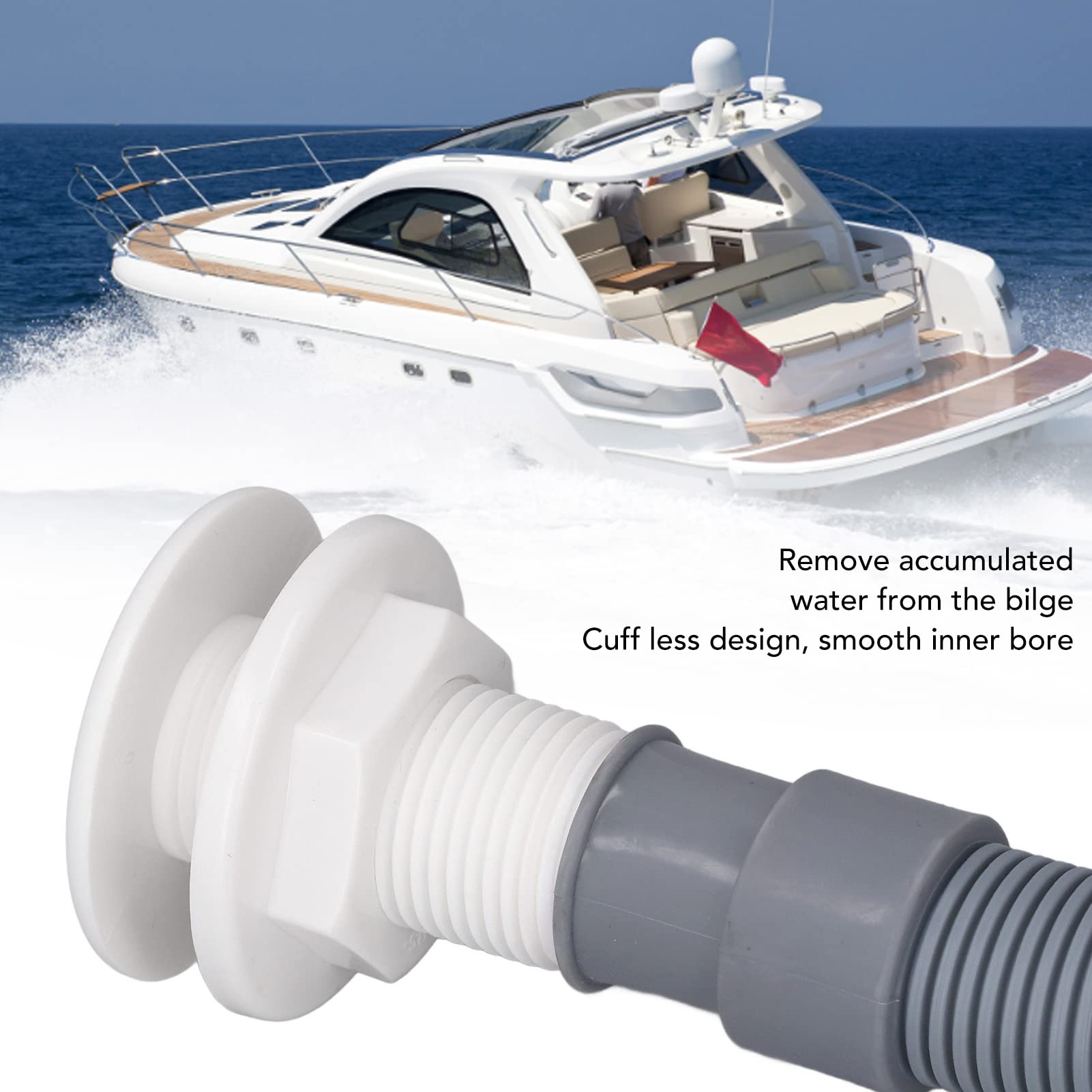Bilge Pump Hose Installation Kit,3/4in Bilge Pump Hose Installation Kit with 6ft PVC Hose Rust Proof Kink Replacement for Marine Boat Yachts