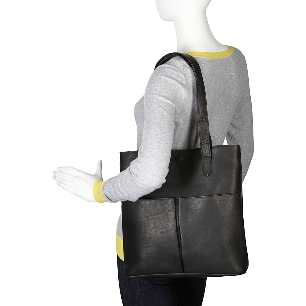 Le Donne Leather Destination Tote – Premium Full-Grain Colombian Vaquetta Leather Tote, 13.5" x 13" x 3" (Cafe)