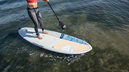 Boardworks Kraken | Surf and Fun Stand Up Paddleboard | EXP Veneer - Epoxy Hardboard | 10' 3", Bamboo/Grey/Ocean